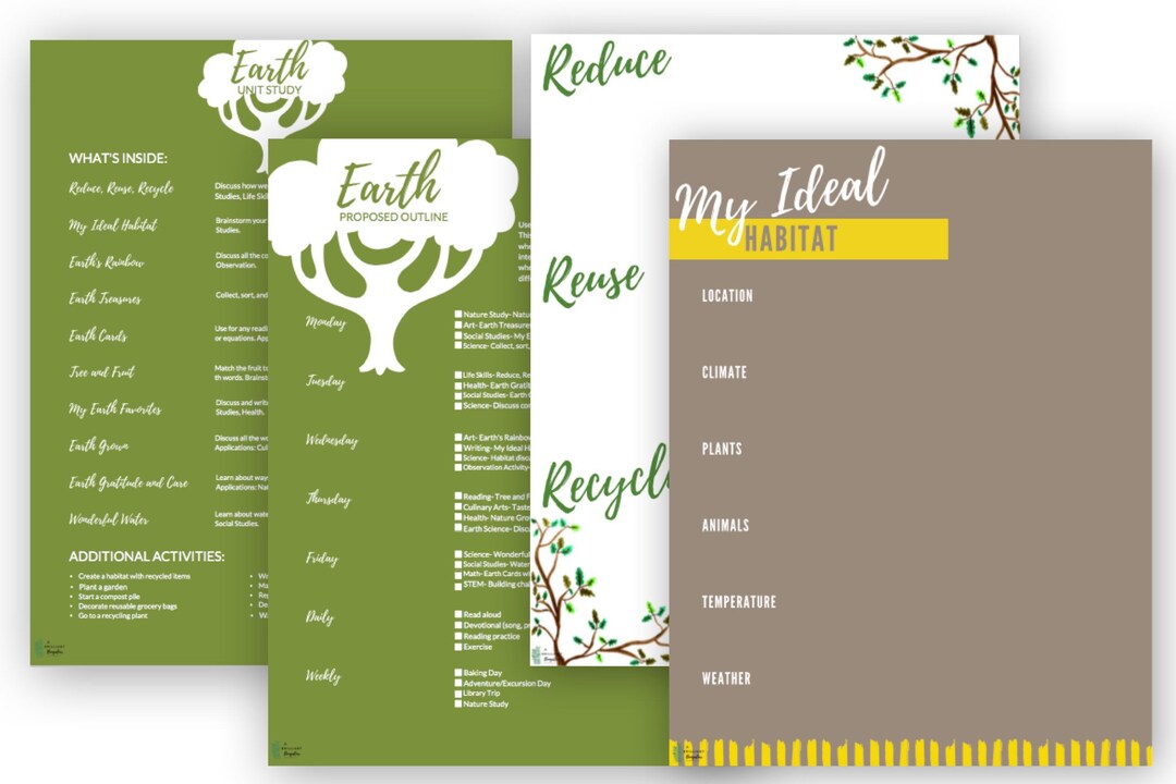 Earth Unit Study | Earth Day Unit | Arbor Day | Nature Study | Planet ...