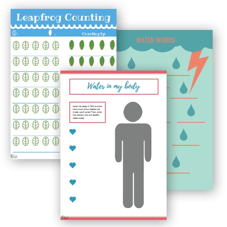 Water Theme Unit Study | Preschool, Kindergarten, First Grade, Second ...