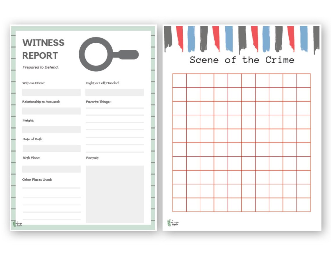 Detective Themed Unit Study Homeschool Lesson Plan | Etsy