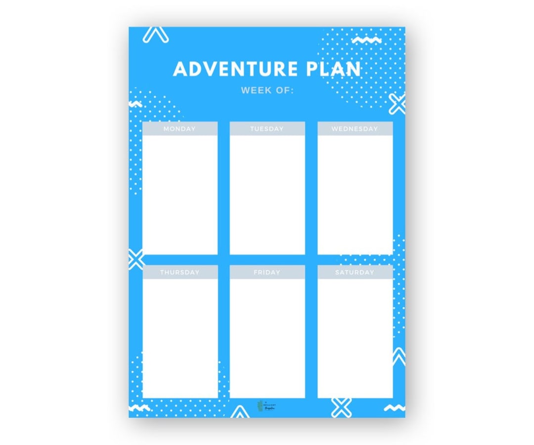 Adventure Plan | Homeschool Planner Printable - Etsy