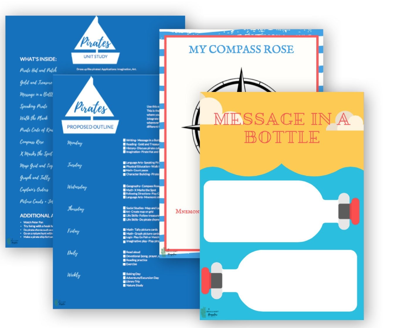 Pirates Themed Educational Unit | Printable Homeschool Lesson Plans ...