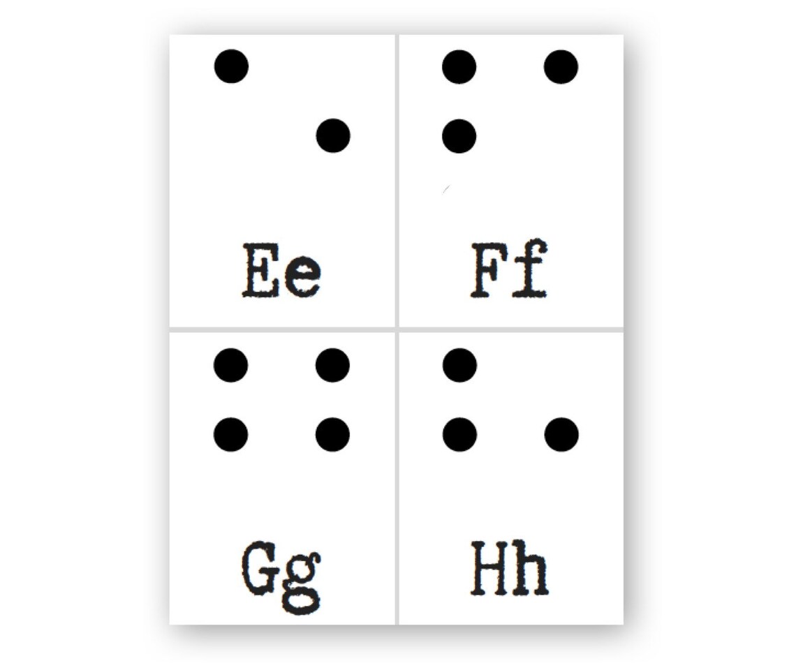 Braille Alphabet Cards | 5 Senses | Accessibility | Homeschool ...