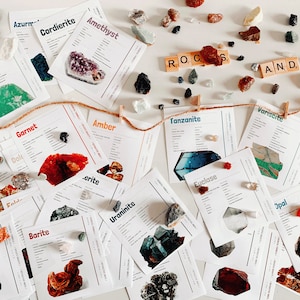 Set of 108 Rock, Mineral, and Gemstone Identification Cards | NON ...