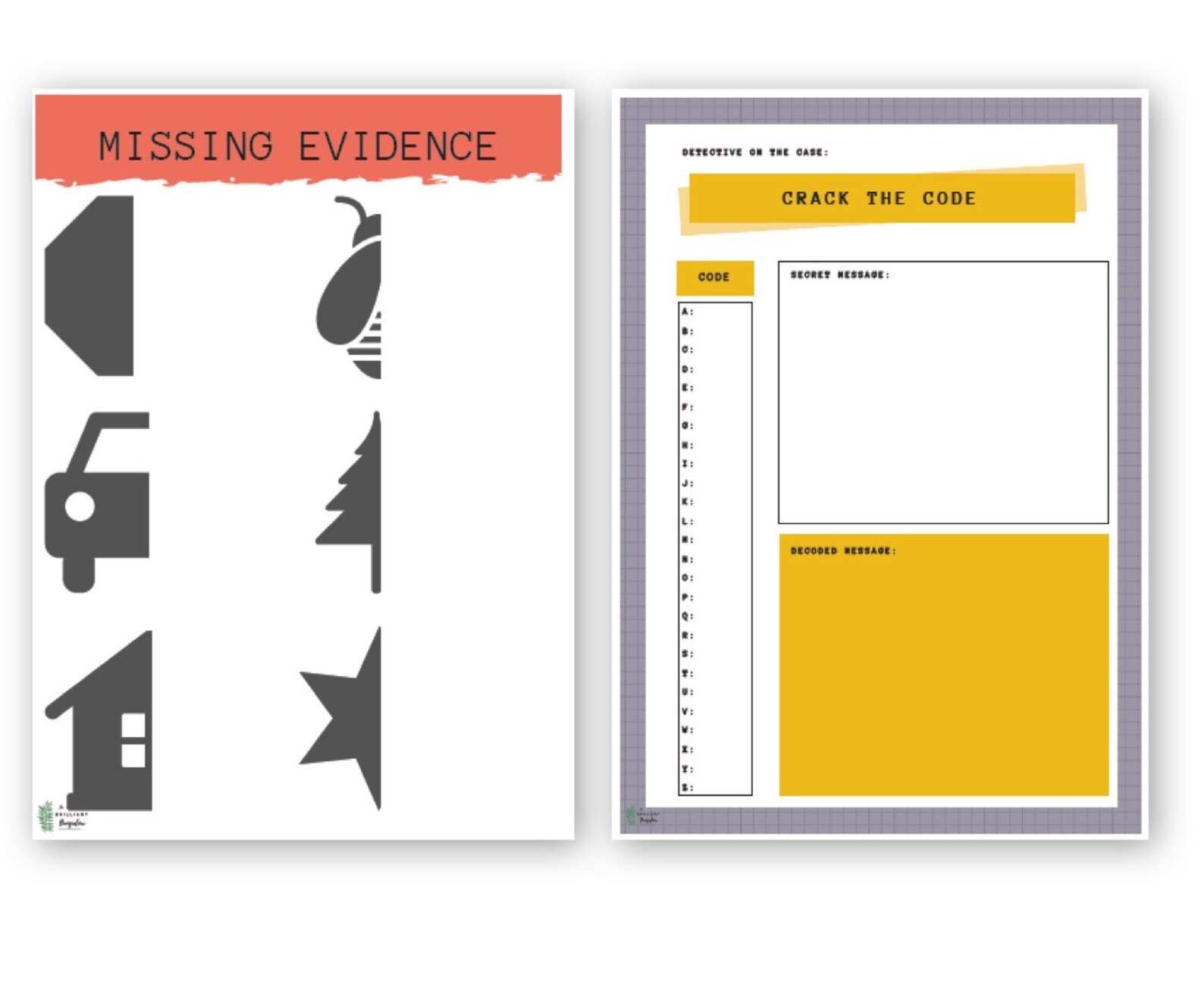 Detective Themed Unit Study Homeschool Lesson Plan Printable Homeschool ...