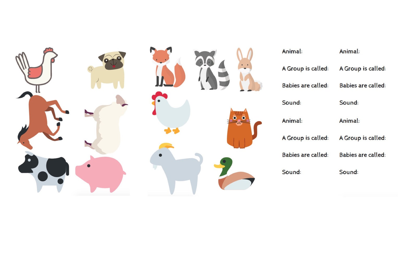 Farm Themed Educational Unit | Printable Lesson Plans | Homeschool ...