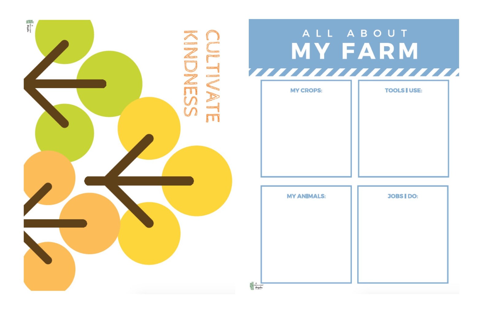 Farm Themed Educational Unit Printable Lesson Plans | Etsy