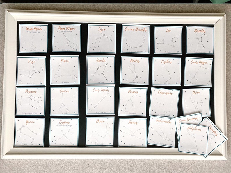 Constellation Cards | Set of 26 Printable Constellation Cards | Harvest ...