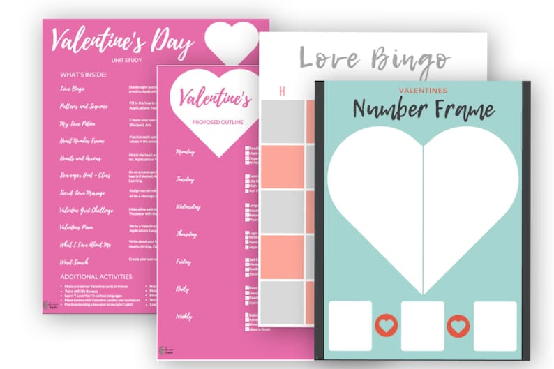 Valentine's Day Unit | Printable Valentine's Activity Bundle | Love Day ...