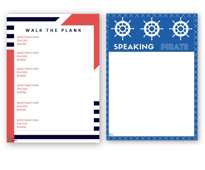 Pirates Themed Educational Unit Printable Homeschool Lesson - Etsy