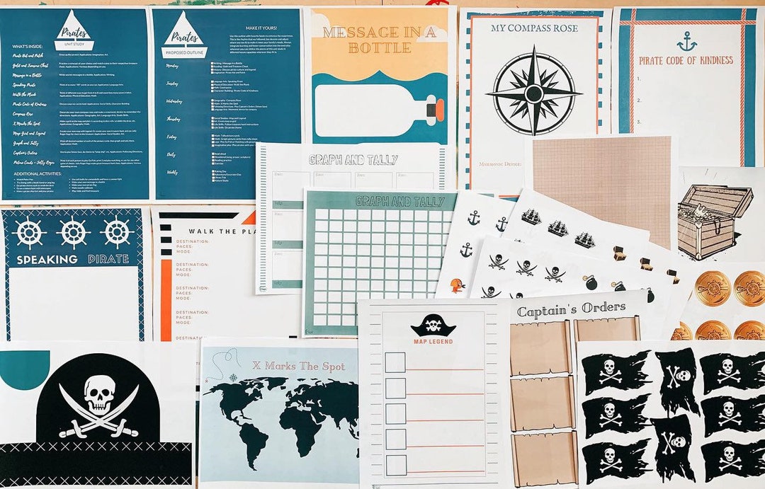 Pirates Themed Educational Unit | Printable Homeschool Lesson Plans ...