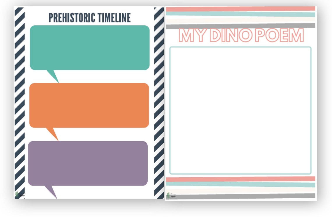 Dinosaur Unit Study Dinosaur Unit Printable Lesson Plans - Etsy