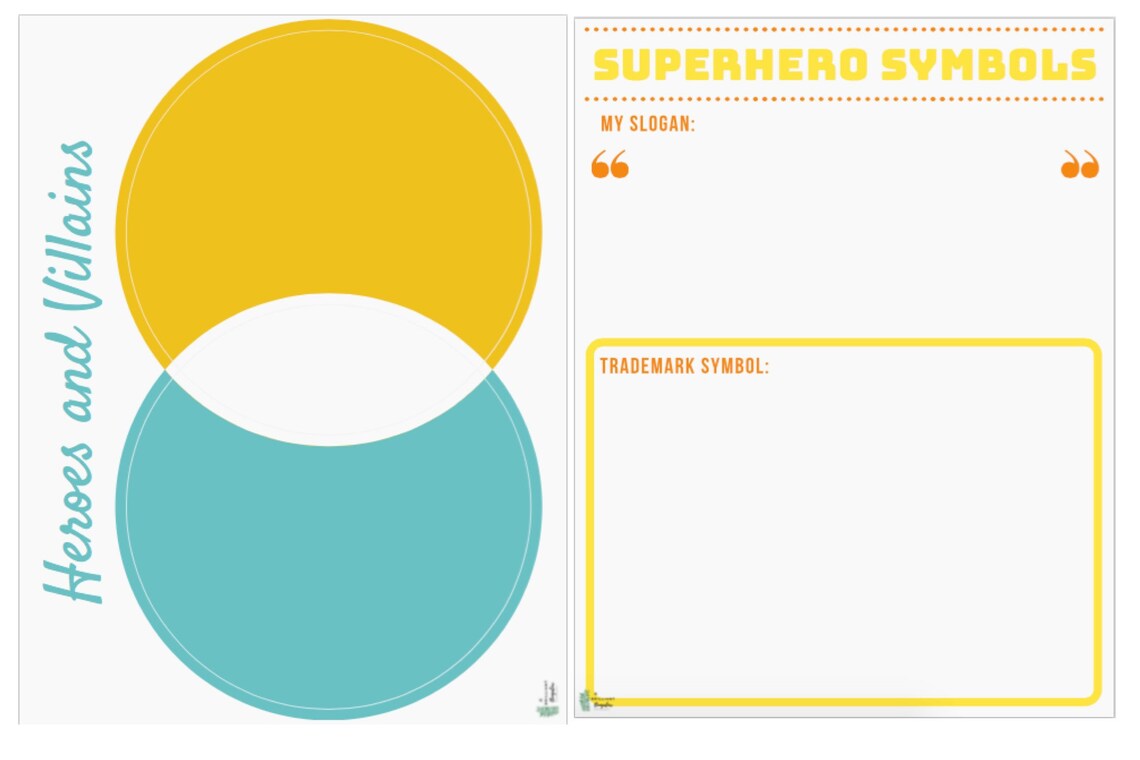 Superhero Unit Study Superhero Educational Activities - Etsy