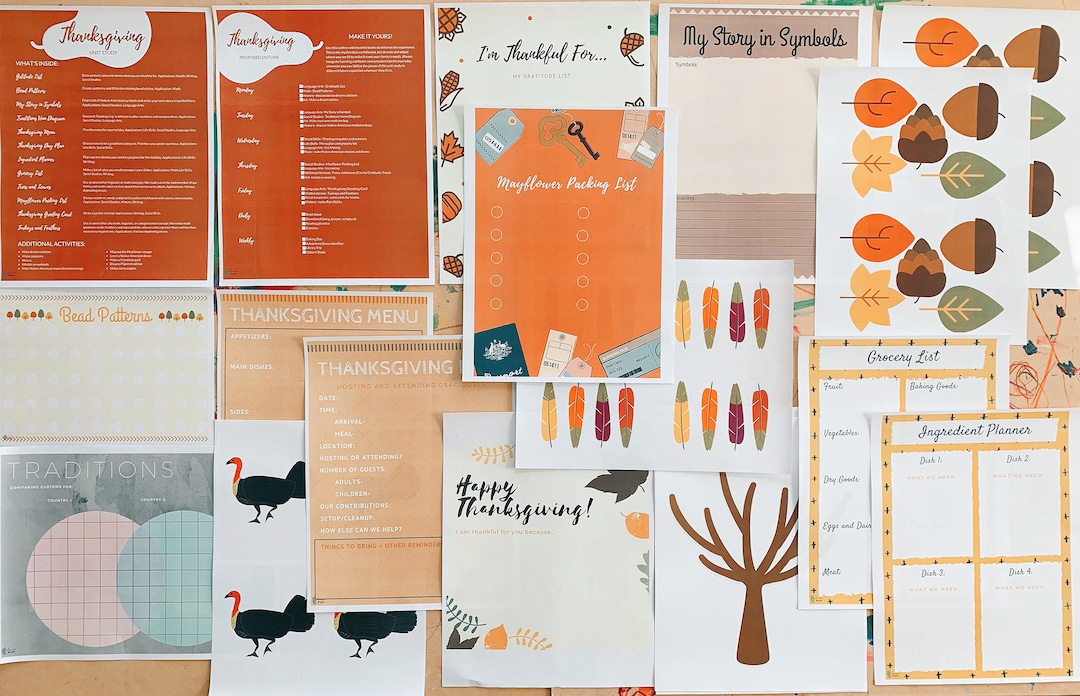 Thanksgiving Unit Study | Thanksgiving Unit | Printable Homeschool ...