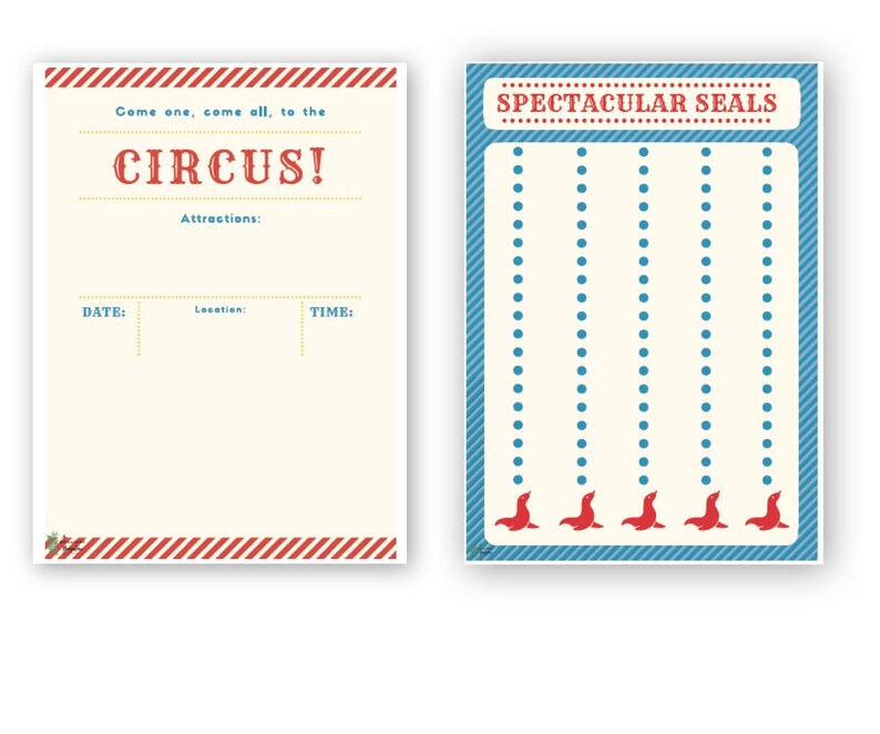 Circus Theme Unit Study Week Long Homeschool Lesson Plan Printable ...