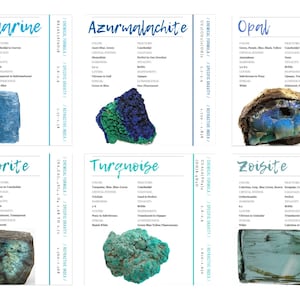 Set of 108 Rock, Mineral, and Gemstone Identification Cards | SCRIPT ...