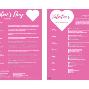 Valentine's Day Unit | Printable Valentine's Activity Bundle | Love Day ...