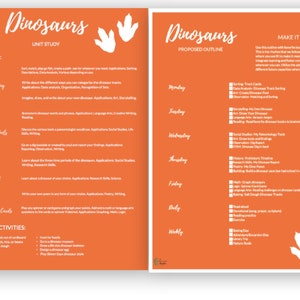 Dinosaur Unit Study | Dinosaur Unit | Printable Lesson Plans ...