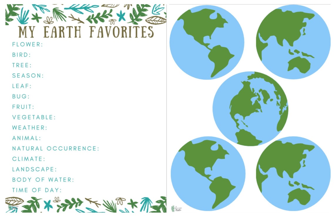 Earth Unit Study Earth Day Unit Arbor Day Nature Study - Etsy