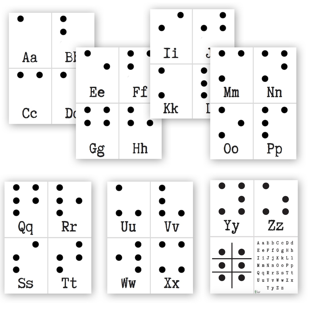 Braille Alphabet Cards | 5 Senses | Accessibility | Homeschool ...