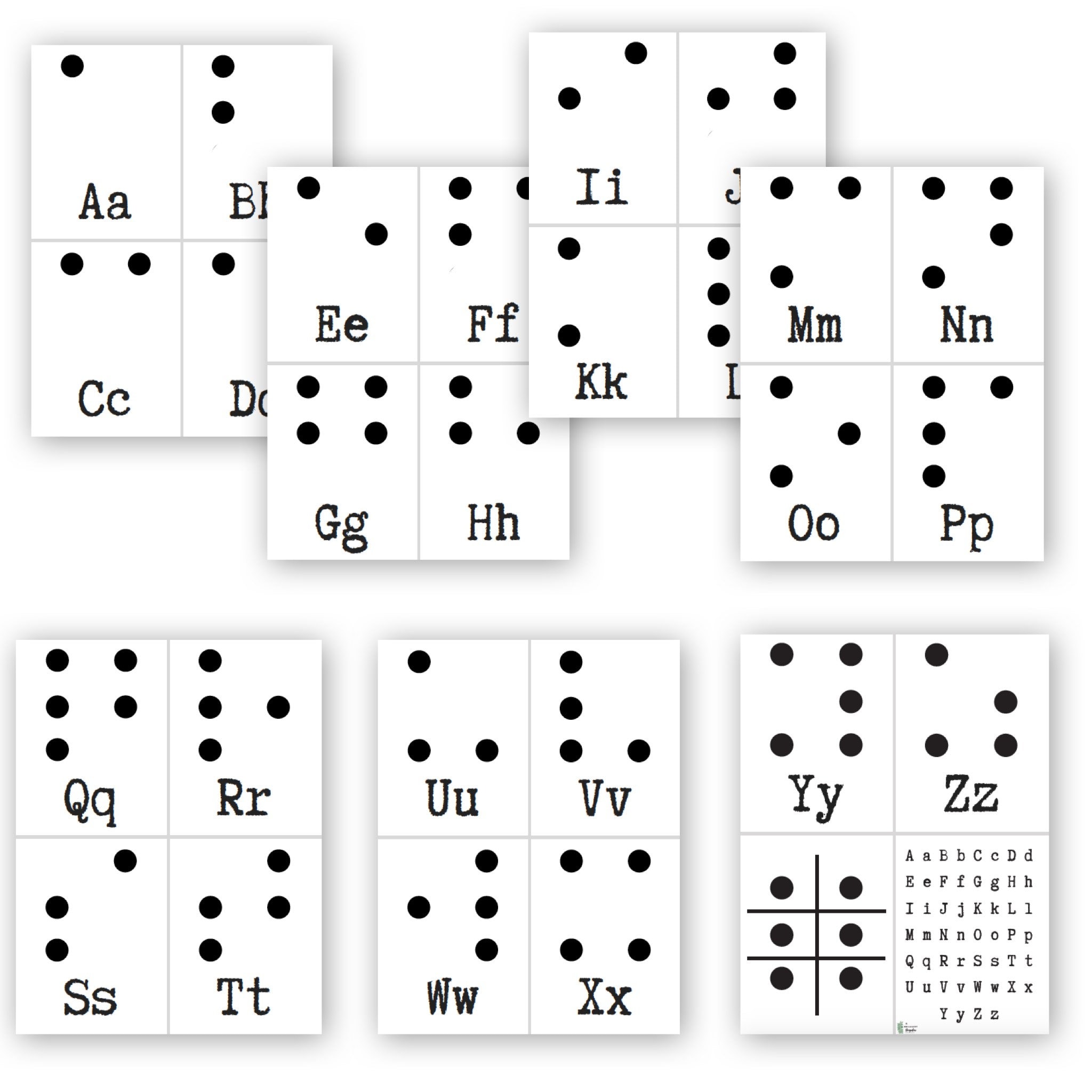 Braille Alphabet Cards | 5 Senses | Accessibility | Homeschool ...