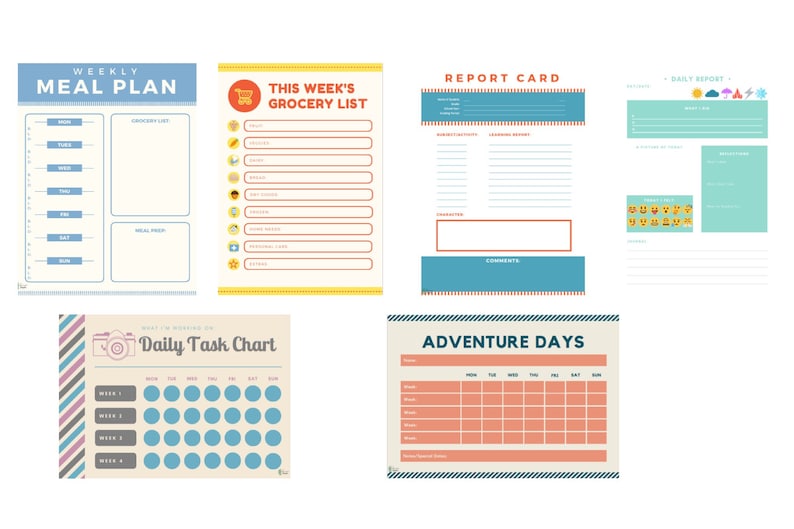 Printable Teacher Homeschool Planner and Record Keeping | Daily, Weekly ...