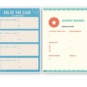 Detective Themed Unit Study Homeschool Lesson Plan Printable Homeschool ...