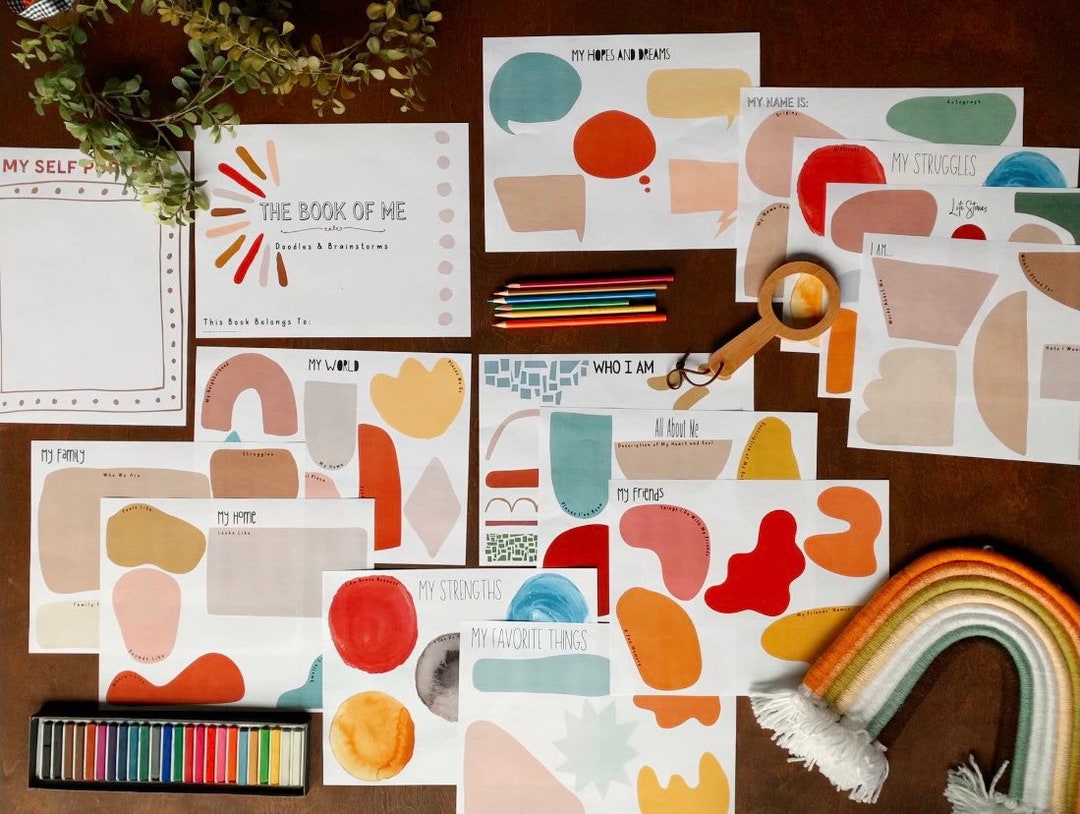 All About Me Doodle Book - Etsy