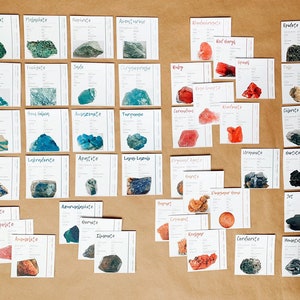 Set of 108 Rock, Mineral, and Gemstone Identification Cards | SCRIPT ...