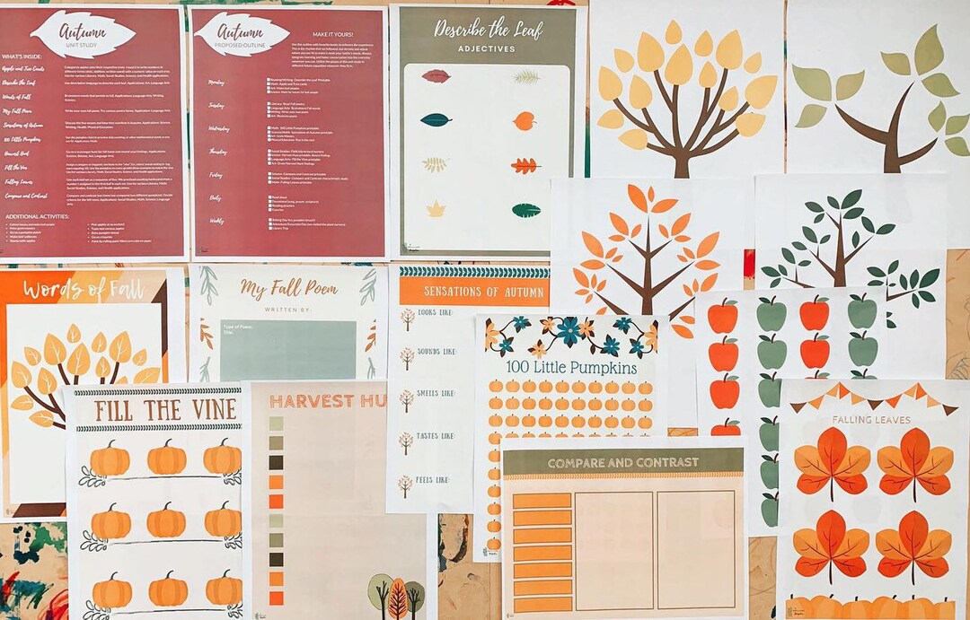Fall Educational Bundle | Autumn Unit, Rhythms Unit, Halloween Unit ...