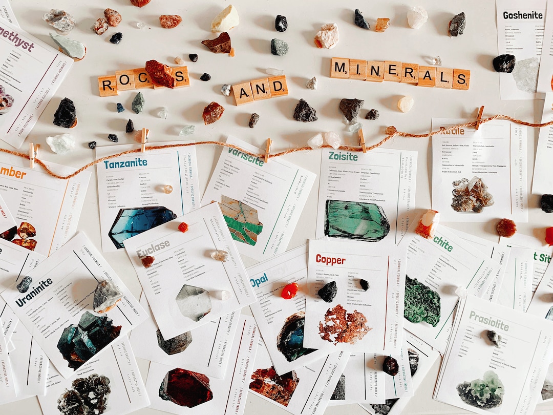 Set of 108 Rock, Mineral, and Gemstone Identification Cards | NON ...