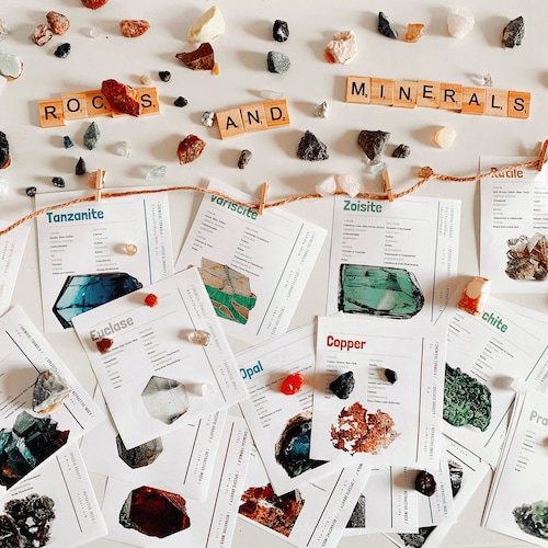 Set of 108 Rock Mineral and Gemstone Identification Cards | Etsy