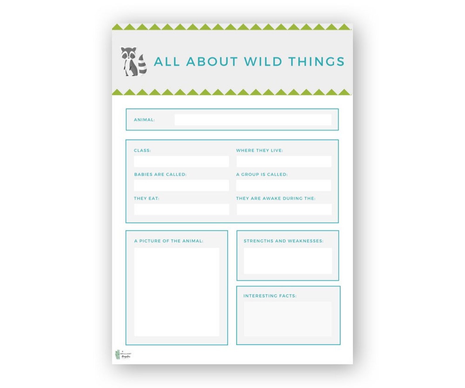 Wild Things Animal Study Homeschool Science Curriculum Printable - Etsy