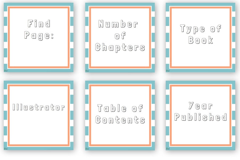 Parts of a Book Game & Flash Cards Reading Basics Book Information and ...