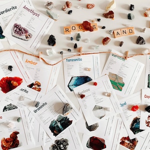 Set of 108 Rock, Mineral, and Gemstone Identification Cards | NON ...