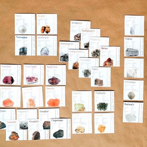 Set of 108 Rock, Mineral, and Gemstone Identification Cards | SCRIPT ...