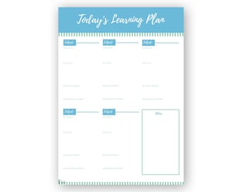 Unit Study Lesson Plan Daily Weekly Planner Homeschool | Etsy