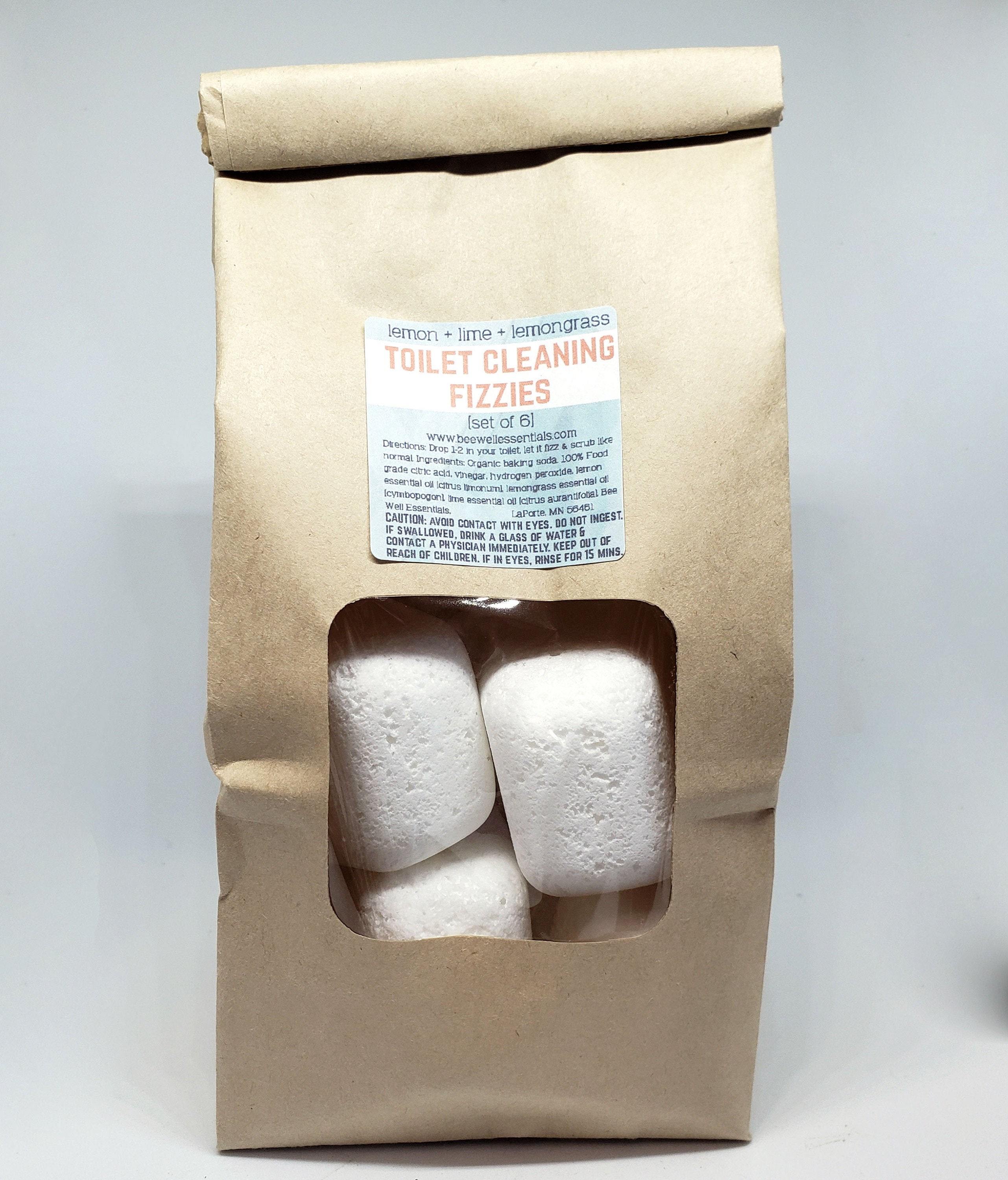 Toilet Cleaning Fizzies Set of 6 Lemon Lemongrass Lime - Etsy