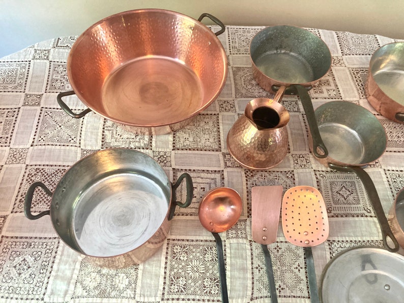 Professional Copper Windsor Pans Set Hammered Cookware Iron - Etsy