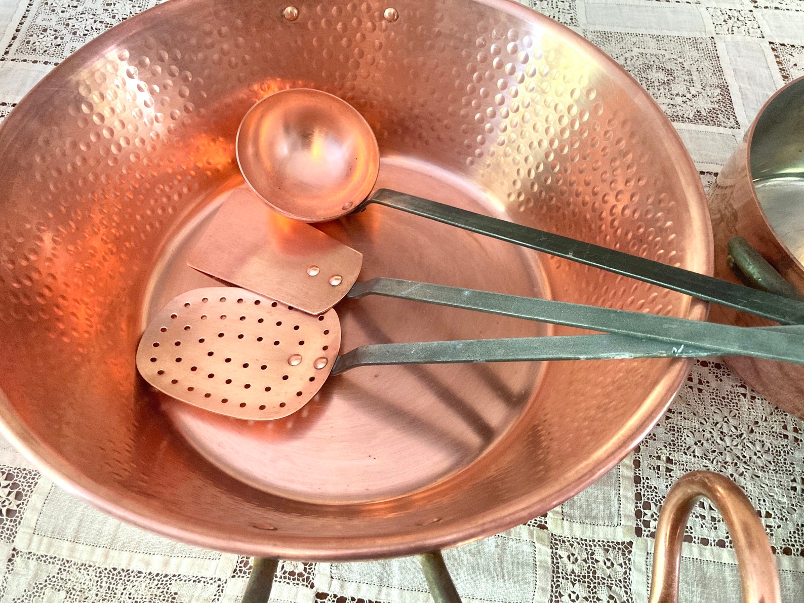 Professional Copper Windsor Pans Set Hammered Cookware Iron - Etsy