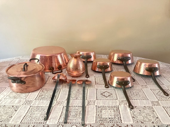 Professional Copper Windsor Pans Set Hammered Cookware Iron | Etsy