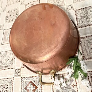 Large Copper Basin With Brass Handles and Two Copper Rivets Paris ...