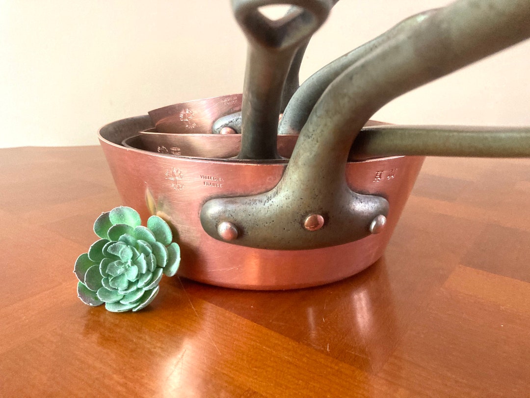 5 Professional Chomette Favor Windsor Copper Pans Iron Sauté Stamped ...