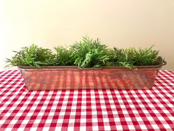 Large Antique French Copper Hammered Fish Loaf Pan Wrought - Etsy