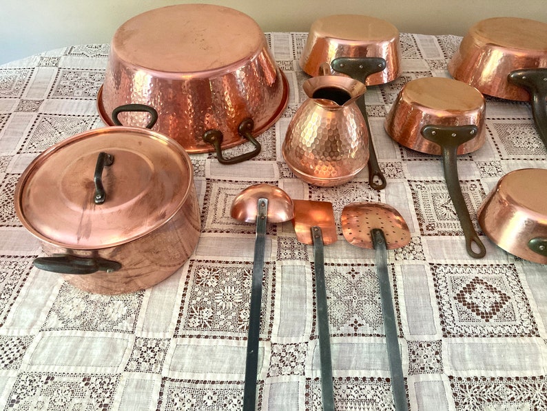Professional Copper Windsor Pans Set Hammered Cookware Iron - Etsy