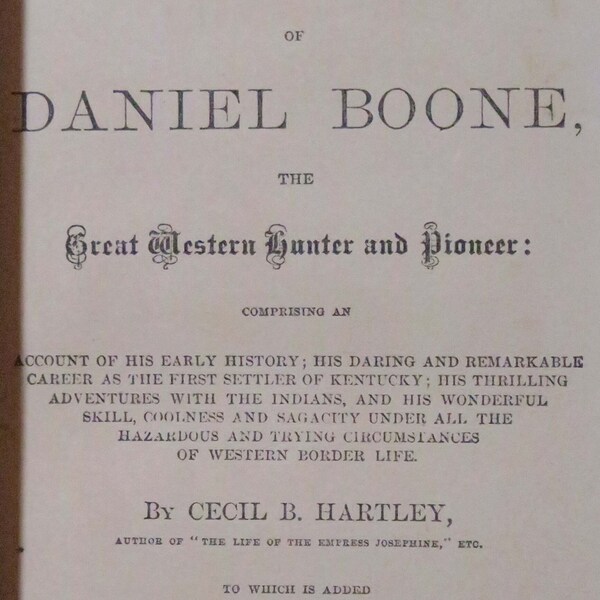 Daniel Boone - Etsy