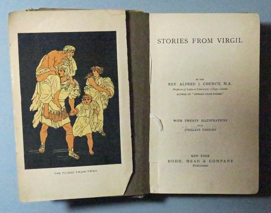 Stories From Virgil by Alfred J Church, 1800's - Etsy