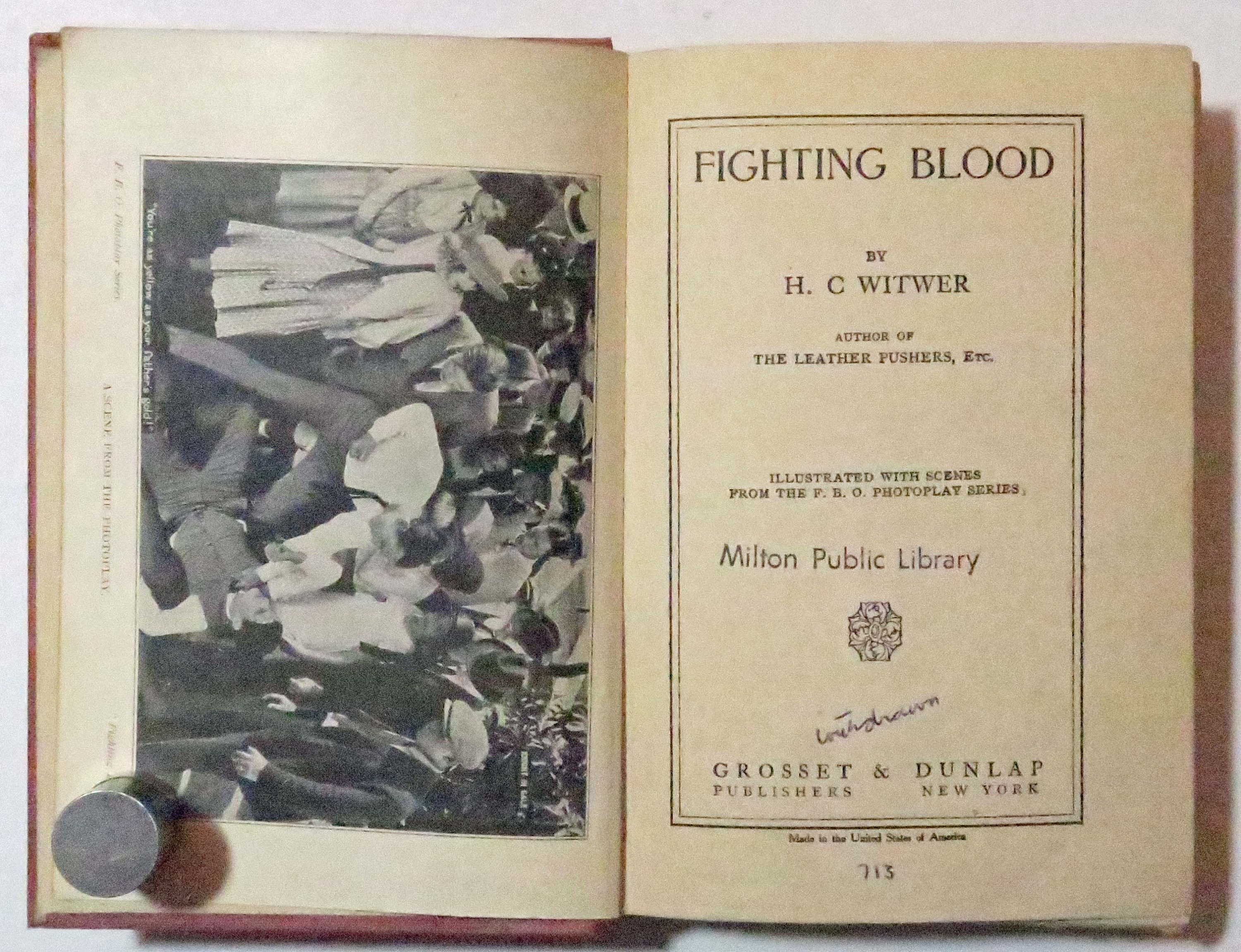 Fighting Blood by H C Witwer 1923 - Etsy