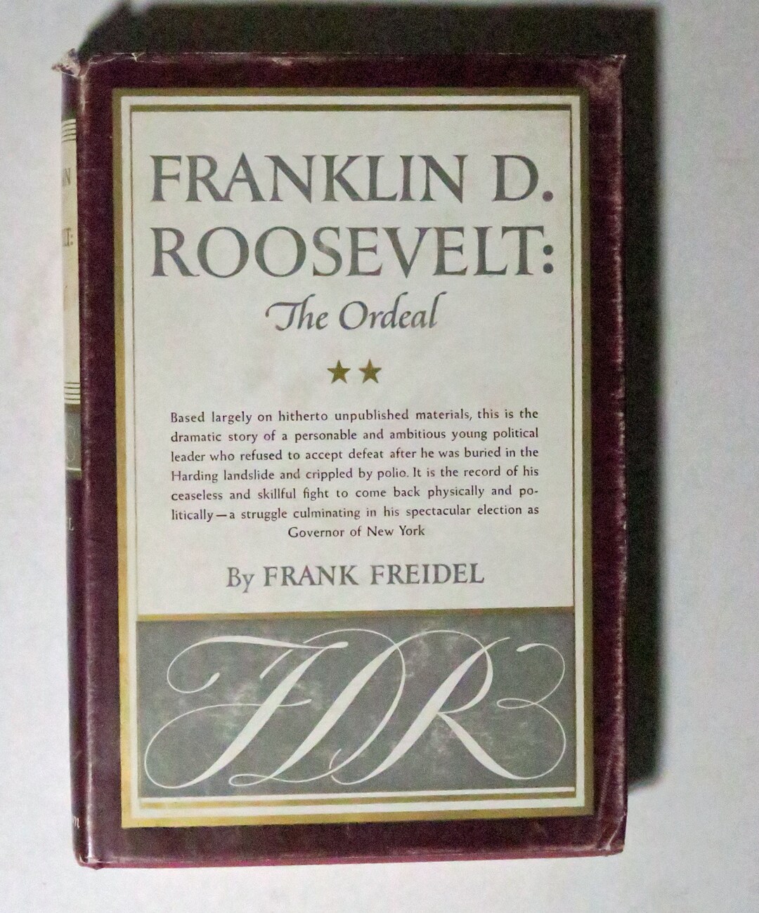 The Ordeal, Franklin D Roosevelt, the Ordeal by Frank Freidel, 1954 - Etsy