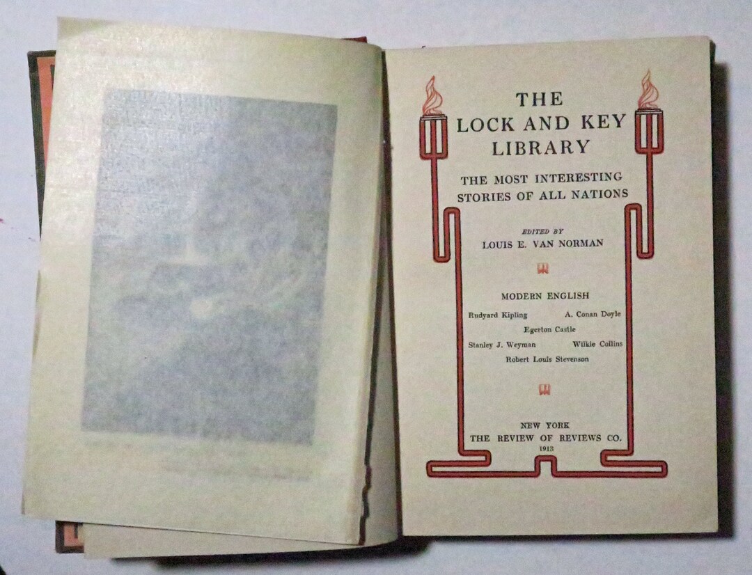 The Lock and Key Library, Edited by Louisa E Van Norman, 1913 - Etsy