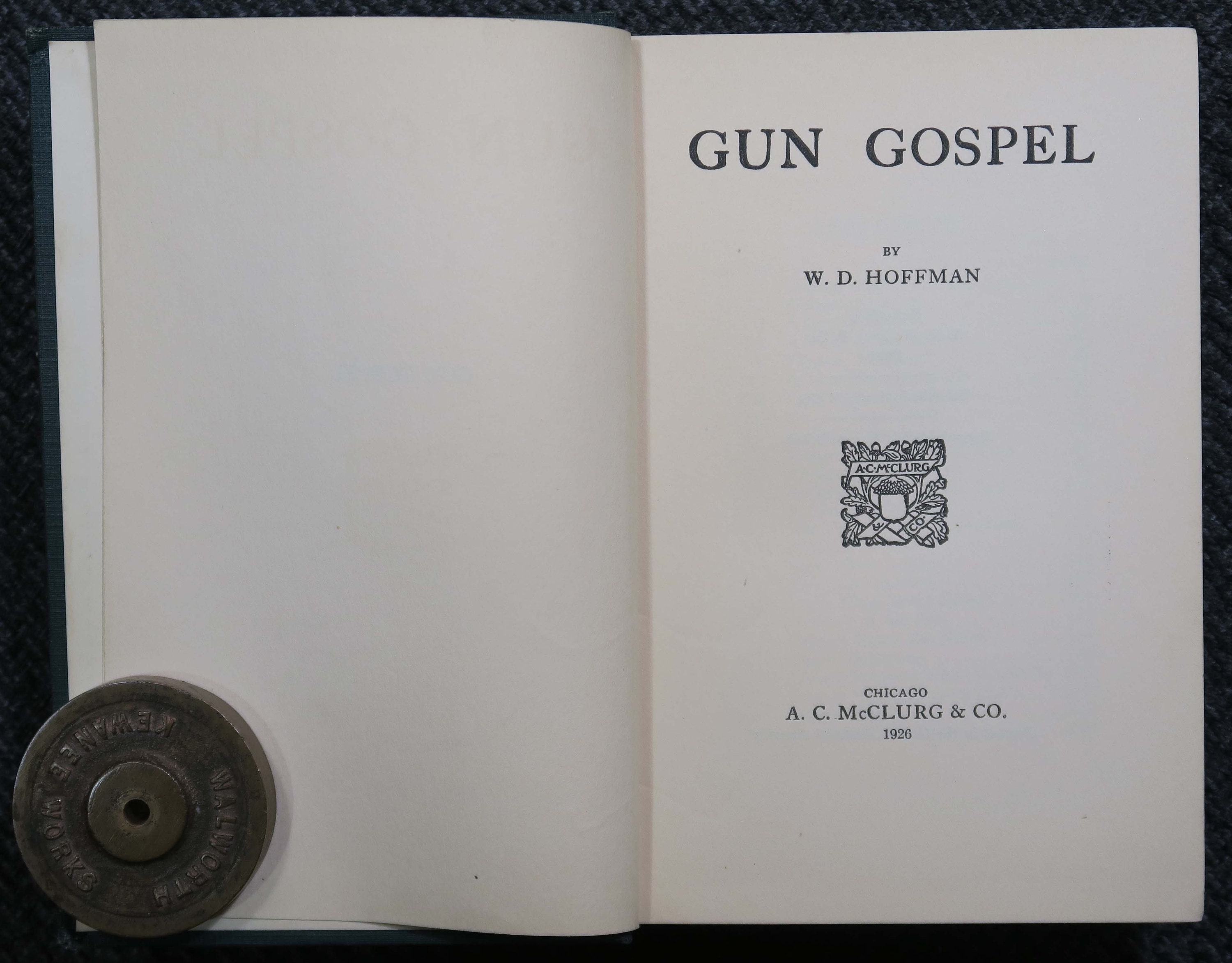 Gun Gospel by W D Hoffman, 1926, 1st Edition - Etsy